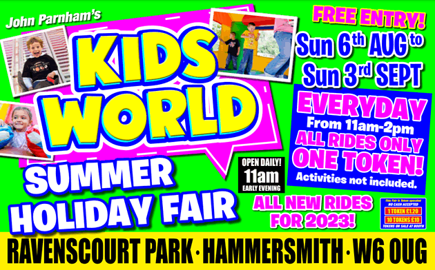 John Parnham's Summer Holiday Children's Fun Fair at Ravenscourt Park